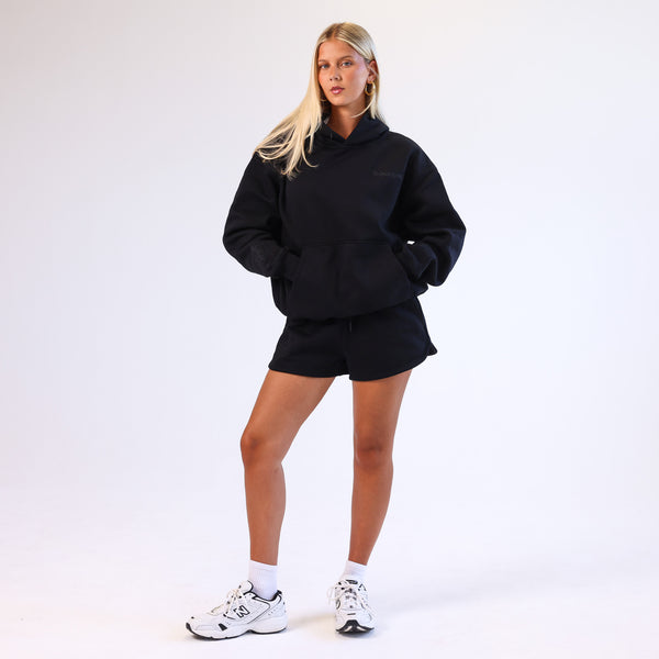 Embroidered Track Shorts - Twilight Black –Kulani Kinis
