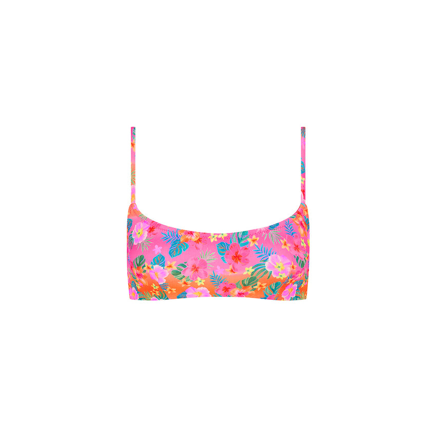 Invisible Underwire Crop Bikini Top - Summer Glow –Kulani Kinis