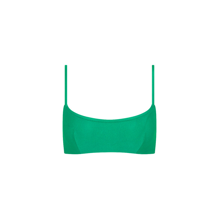 Invisible Underwire Crop Bikini Top - Island Lush –Kulani Kinis