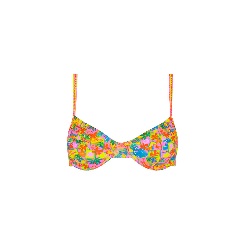 Ditzy Underwire Bra Bikini Top - Sunshine Snaps –Kulani Kinis