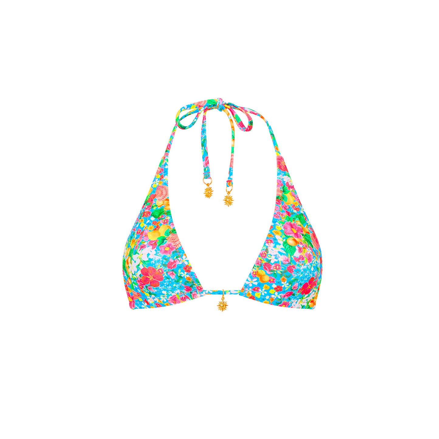 Classic Tie Halter Bikini Top - Mermaid Garden –Kulani Kinis
