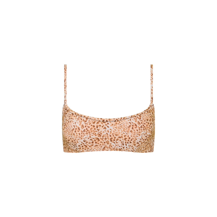 Invisible Underwire Crop Bikini Top - Wild Skies –Kulani Kinis